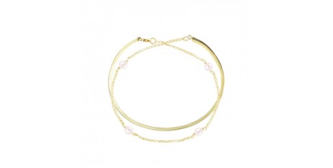 IIRIS金色珍珠鍊雙層手環｜Ever Rich 昇恆昌宅配網